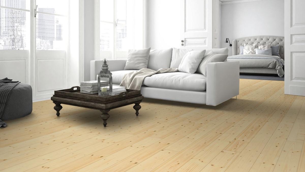 Buy solid wood floorboard Nordic spruce raw sanded online. – Gunreben