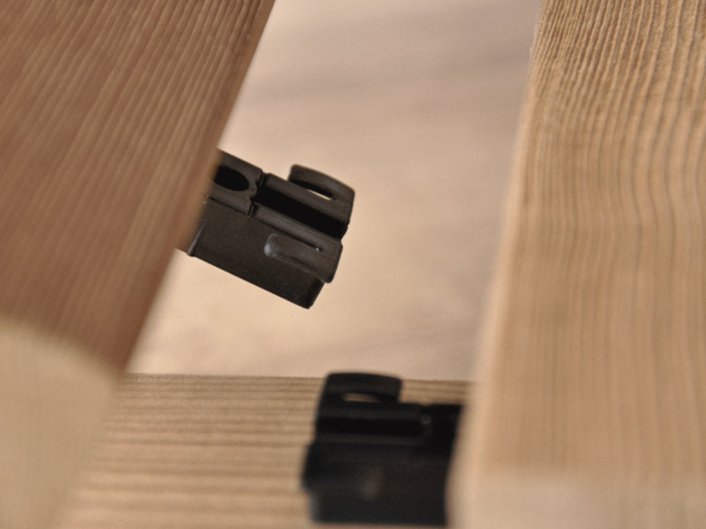 Terrace connector DILA C composite plastic black for plank thickness 19 ...